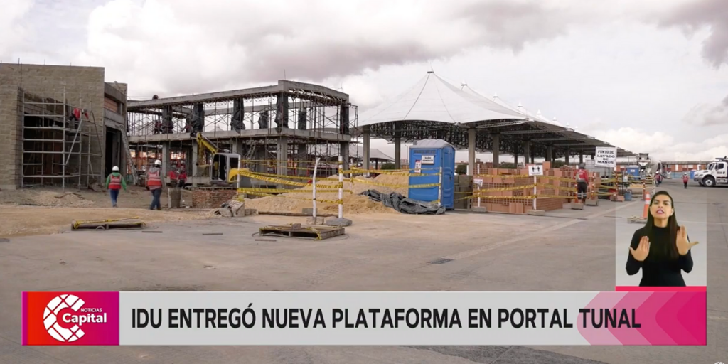 El IDU entregó una nueva plataforma en el Portal Tunal - Capital