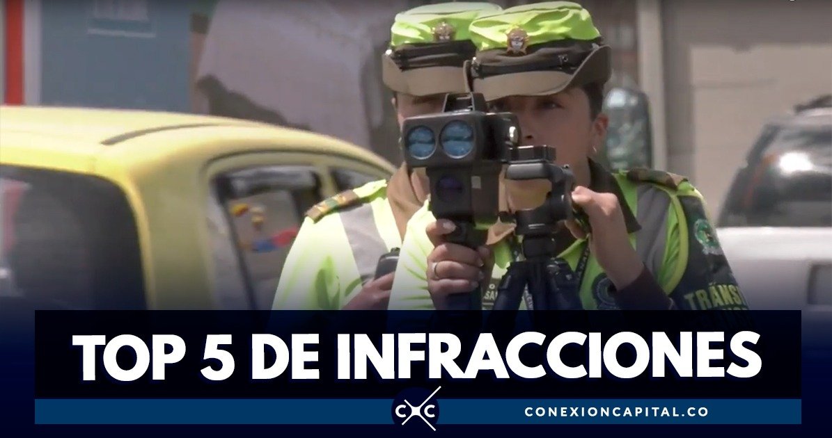 El top 5 de las infracciones de tránsito en el 2019 - Capital